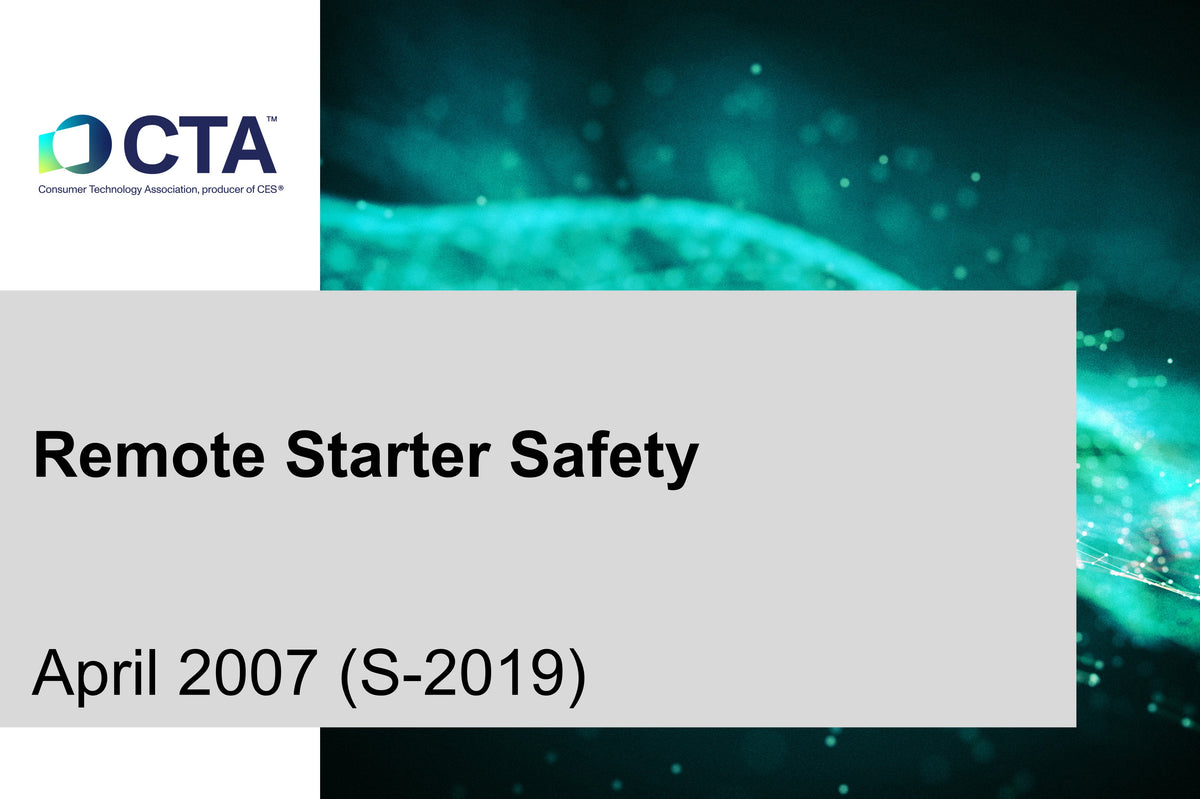 Remote Starter Safety – Consumer Technology Association®
