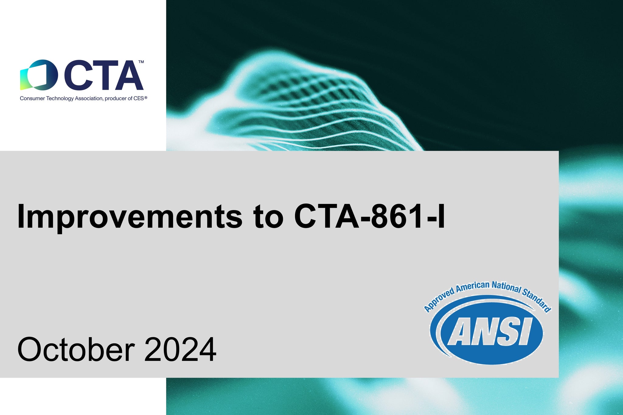 Improvements on Audio and Video Signaling – Consumer Technology ...