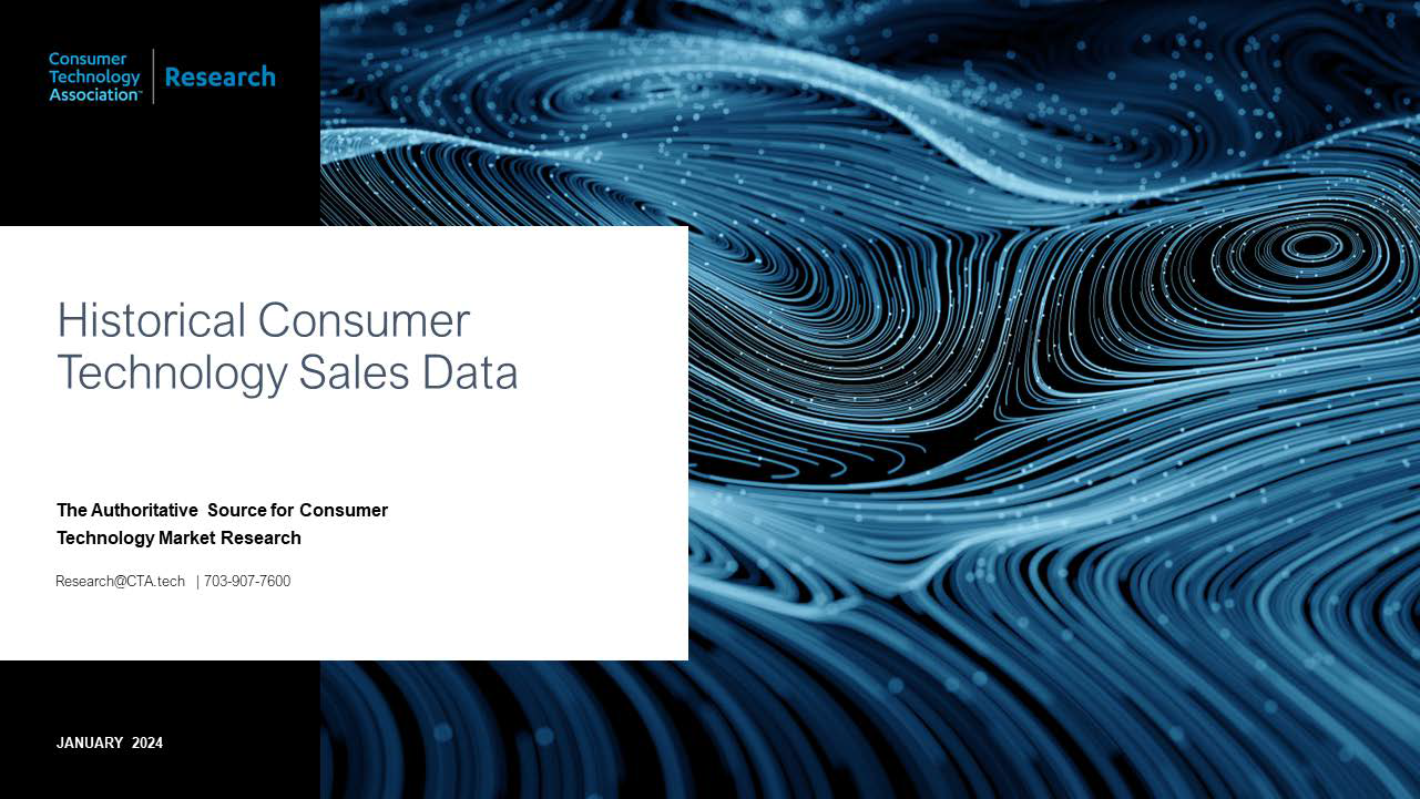 Historical Consumer Technology Sales Data (January 2024) – Consumer Technology Association®